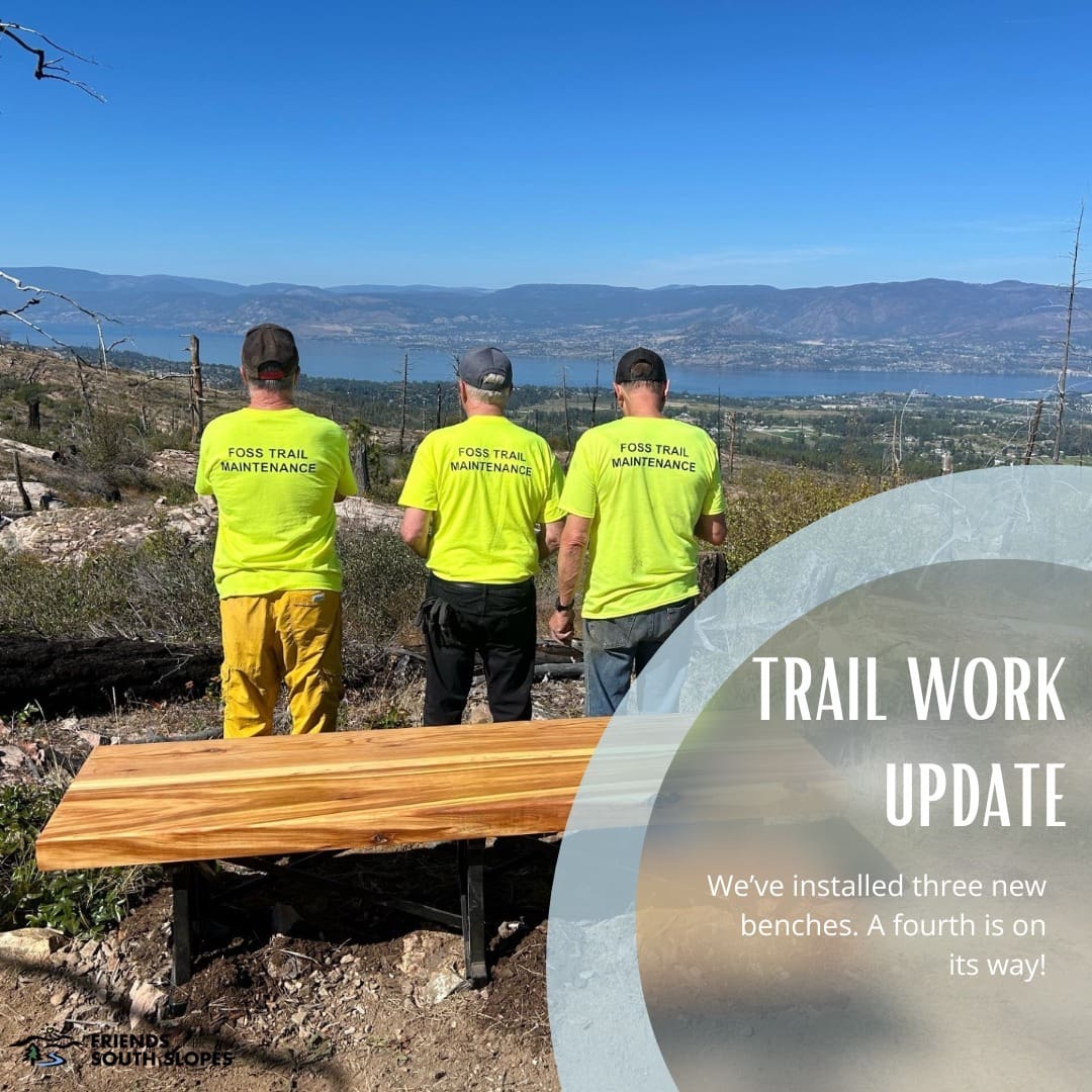 New Bench Installations in Myra Bellevue Provincial Park | Friends of ...